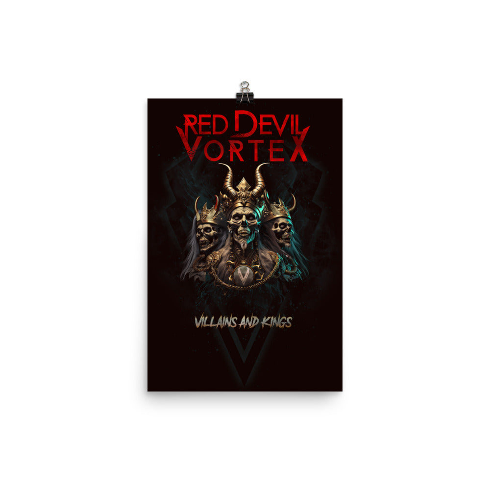 "Villains And Kings" Poster – Red Devil Vortex